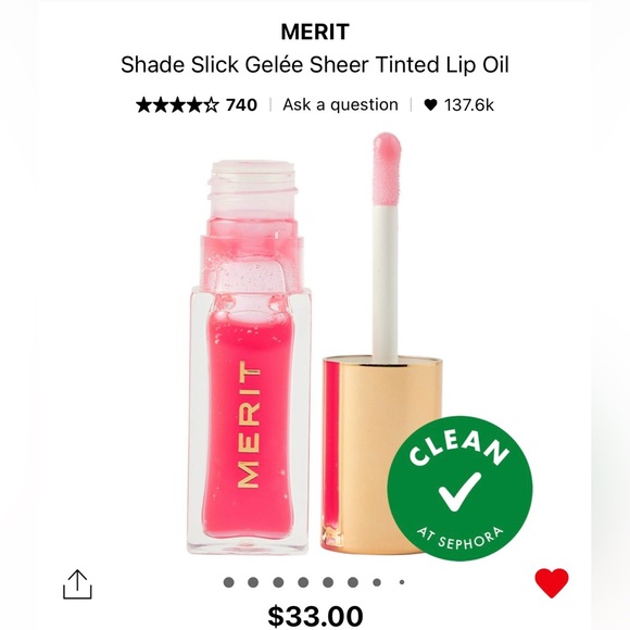 Merit | Makeup | Merit Shade Slick Gelee Sheer Tinted Lip Oil | Poshmark